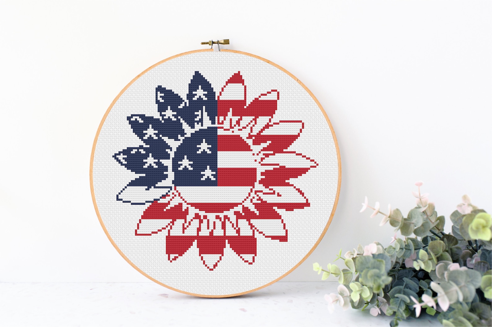 4th of July Cross Stitch Pattern PDF American Flag - Etsy