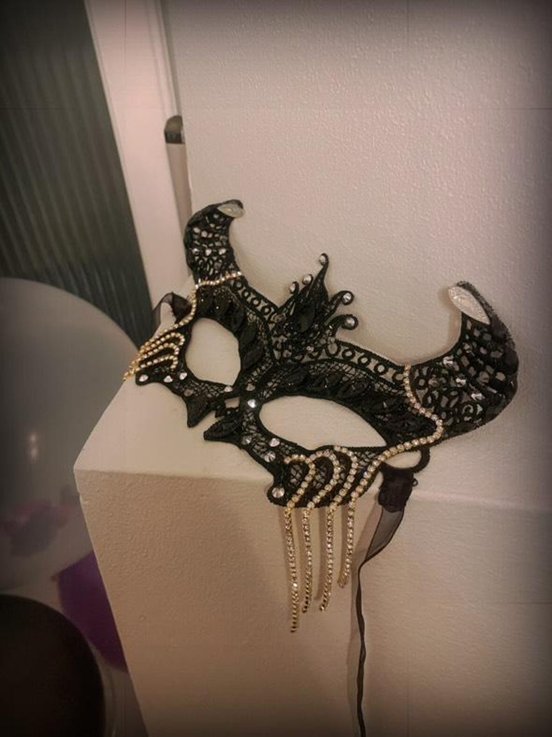 Lace Black Mask Carnival Masquerade Mask Black Soft Lace Mask for Party ...