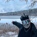 Ski Mask Black Silver Decorative Art Mask With Feathers and Chains - Etsy