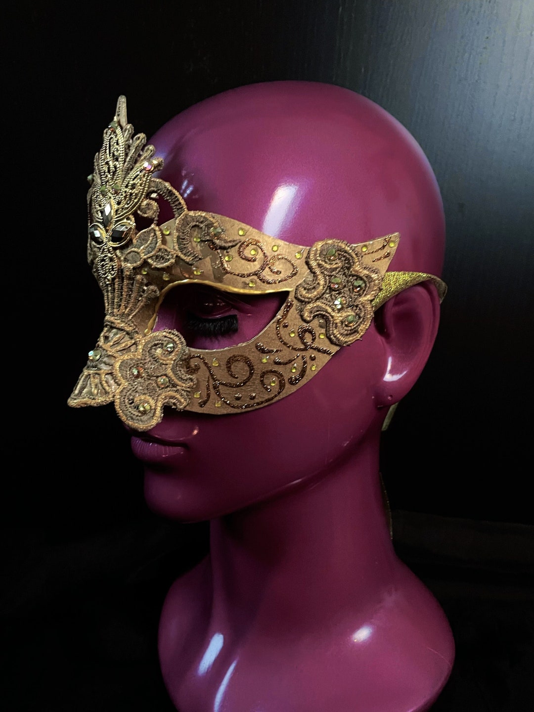 Vintage Antique Golden Carnival Mask for Masquerade Party - Etsy