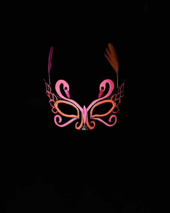 Neon Pink Mask | Etsy