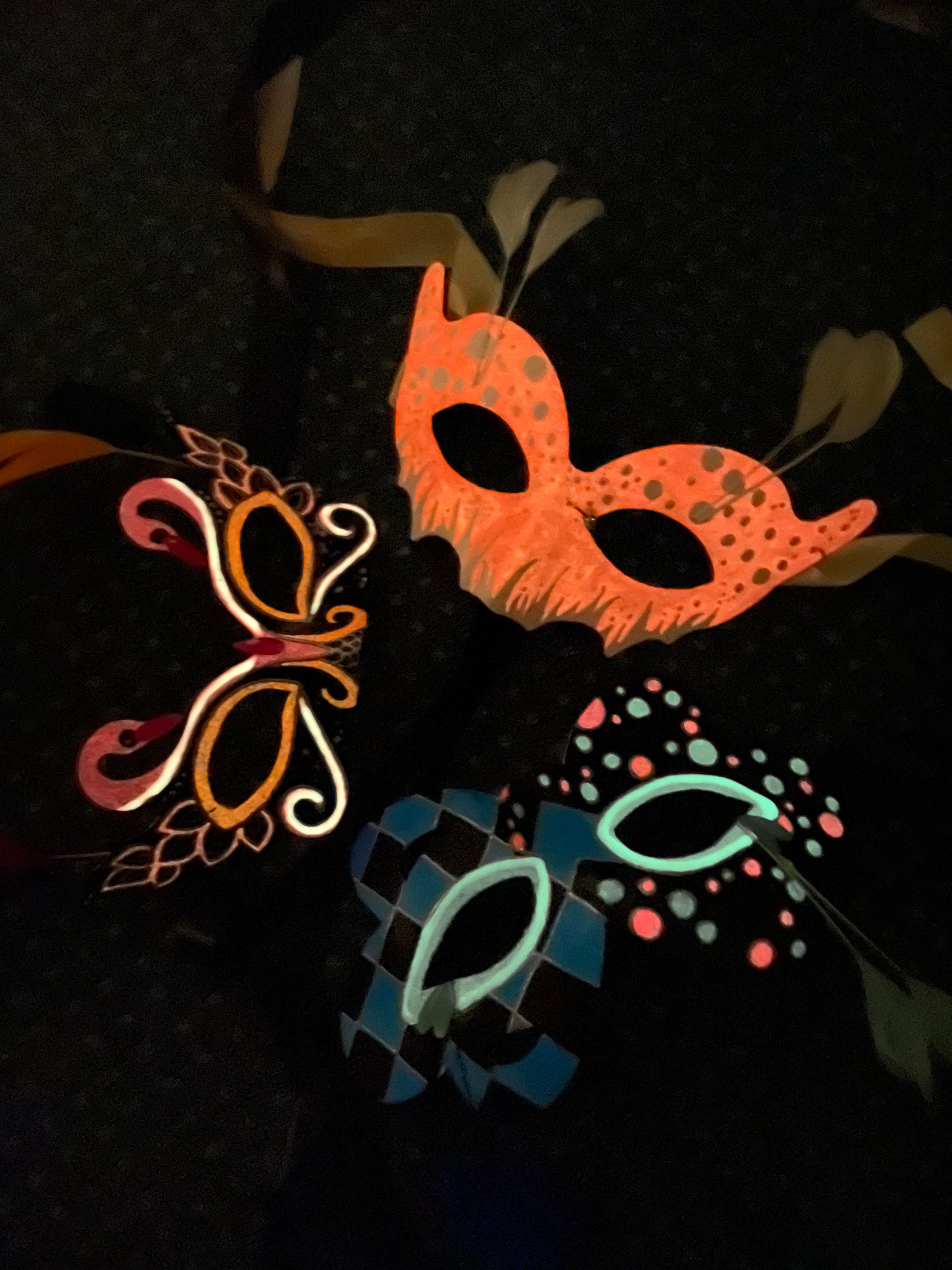 Neon Pink Mask - Etsy