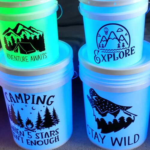 Custom LED Lighted Buckets...camping Pool Cabin Lake Deck - Etsy