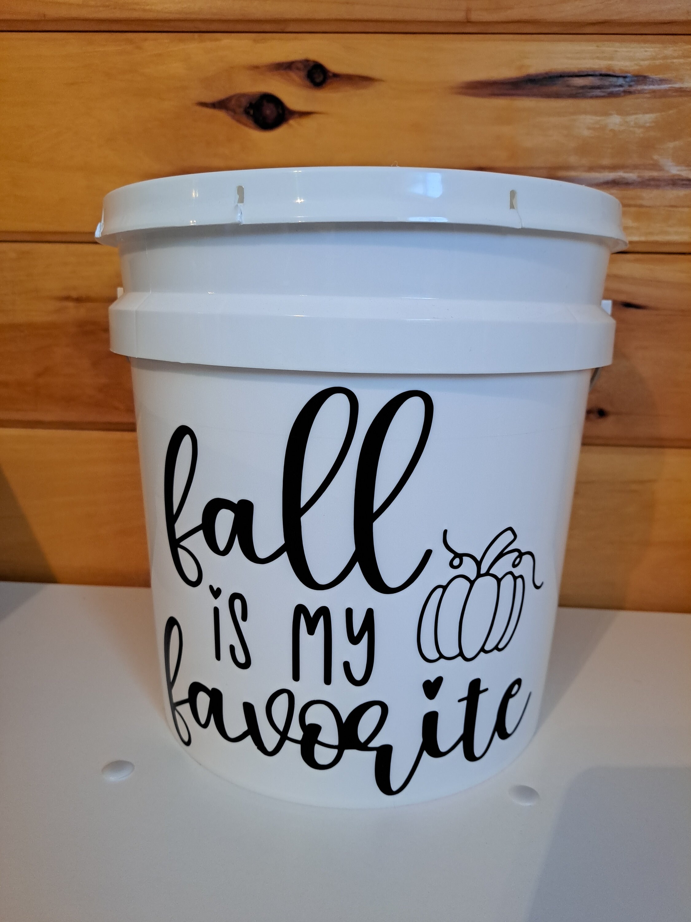 Custom Lighted Fall Bucket Decoration - Etsy