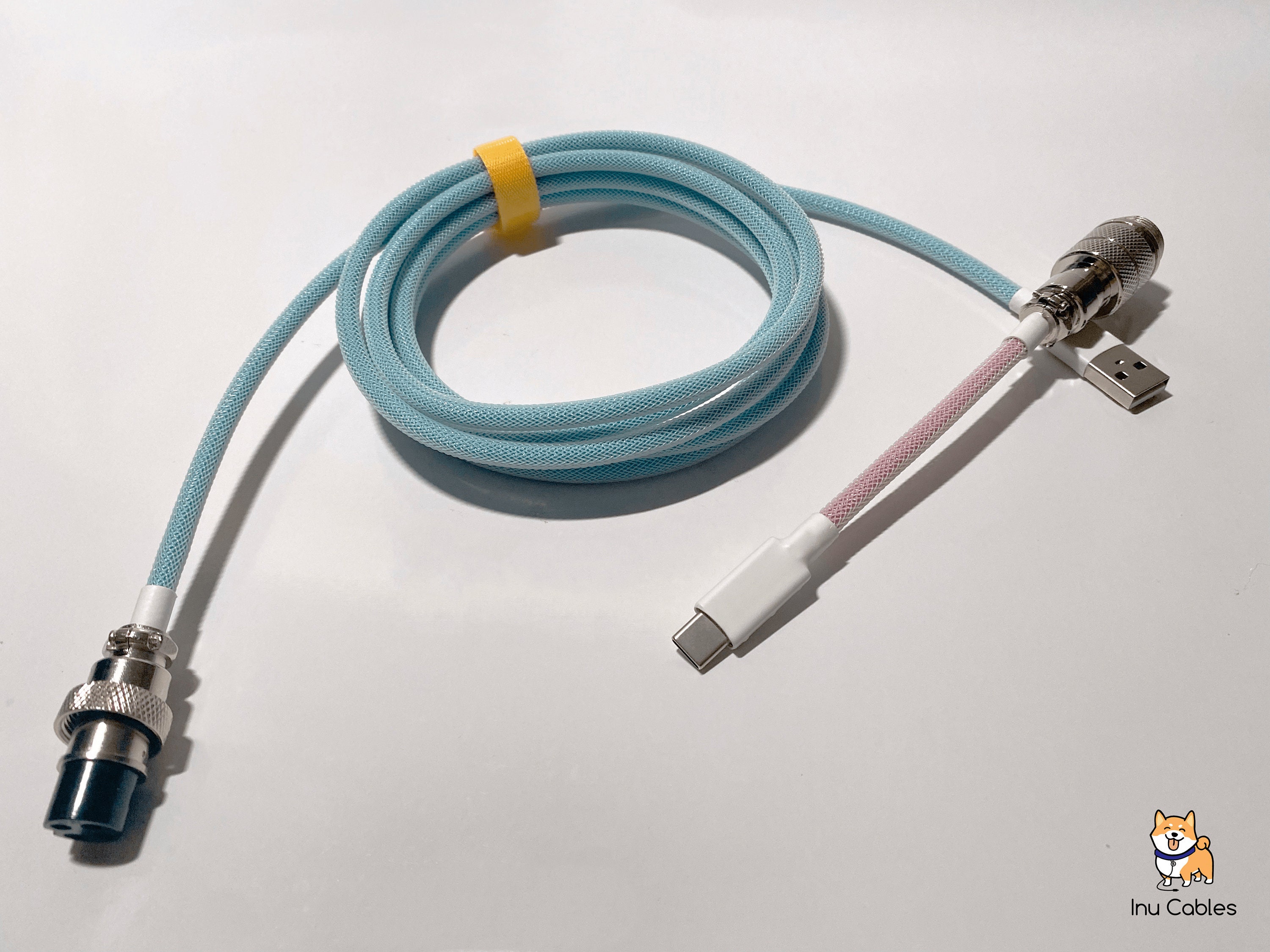 Custom Straight Aviator USB-C Keyboard Cable With GX16 Aviator ...