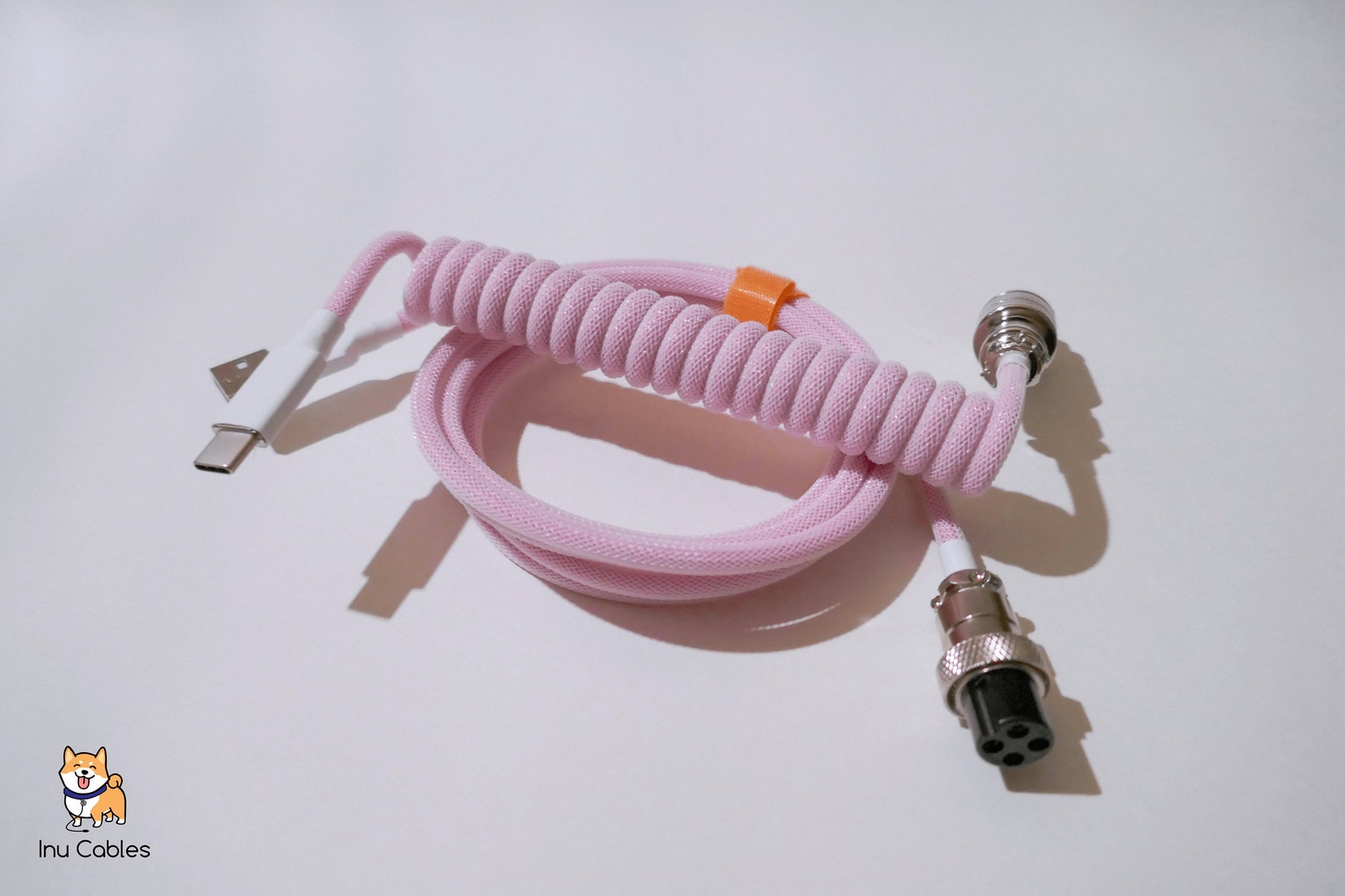 Custom Coiled Aviator USB-C Keyboard Cable With GX16 Aviator - Etsy