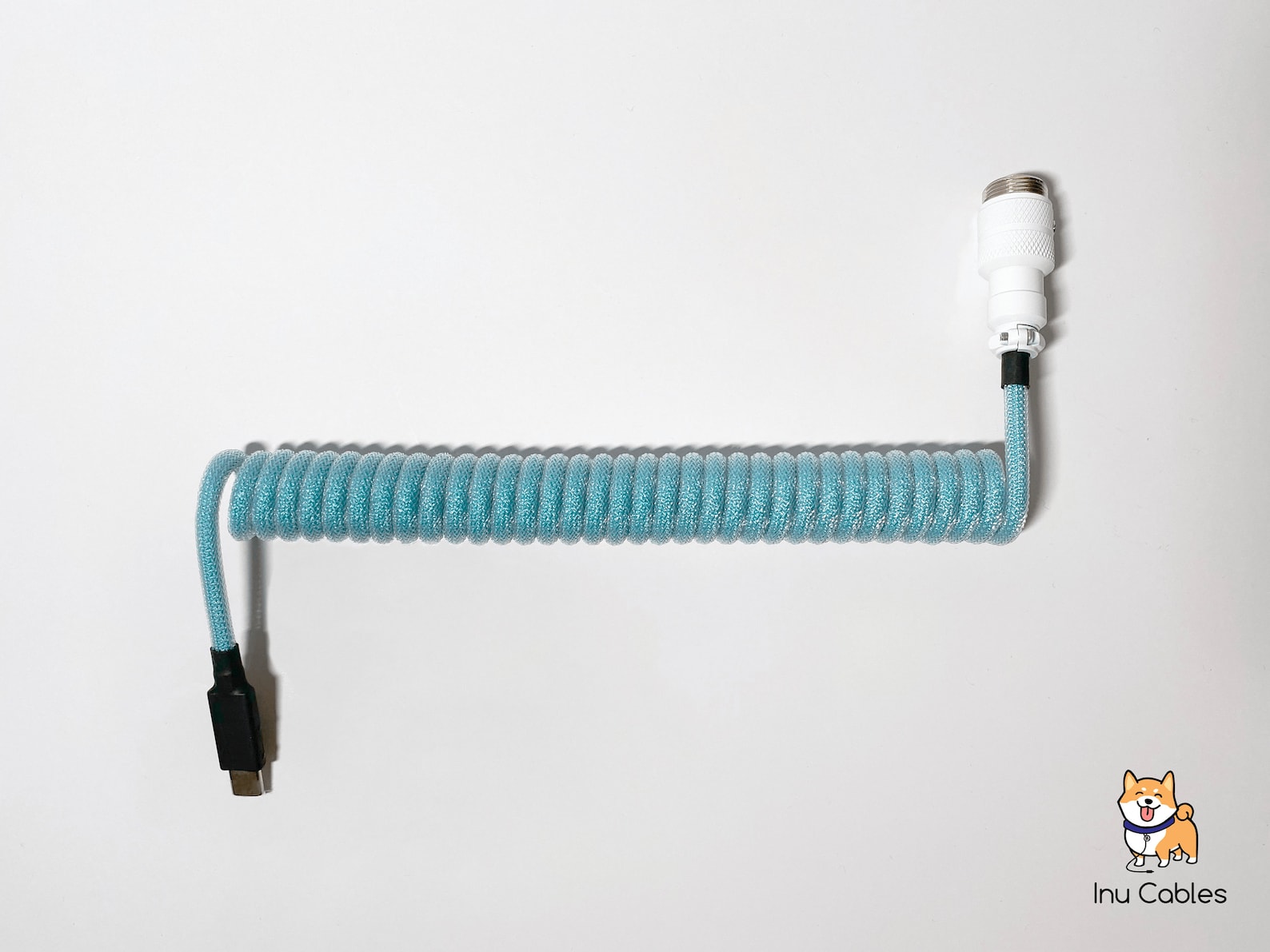 Custom Coiled Aviator USB-C Keyboard Cable With GX16 Aviator Connector ...