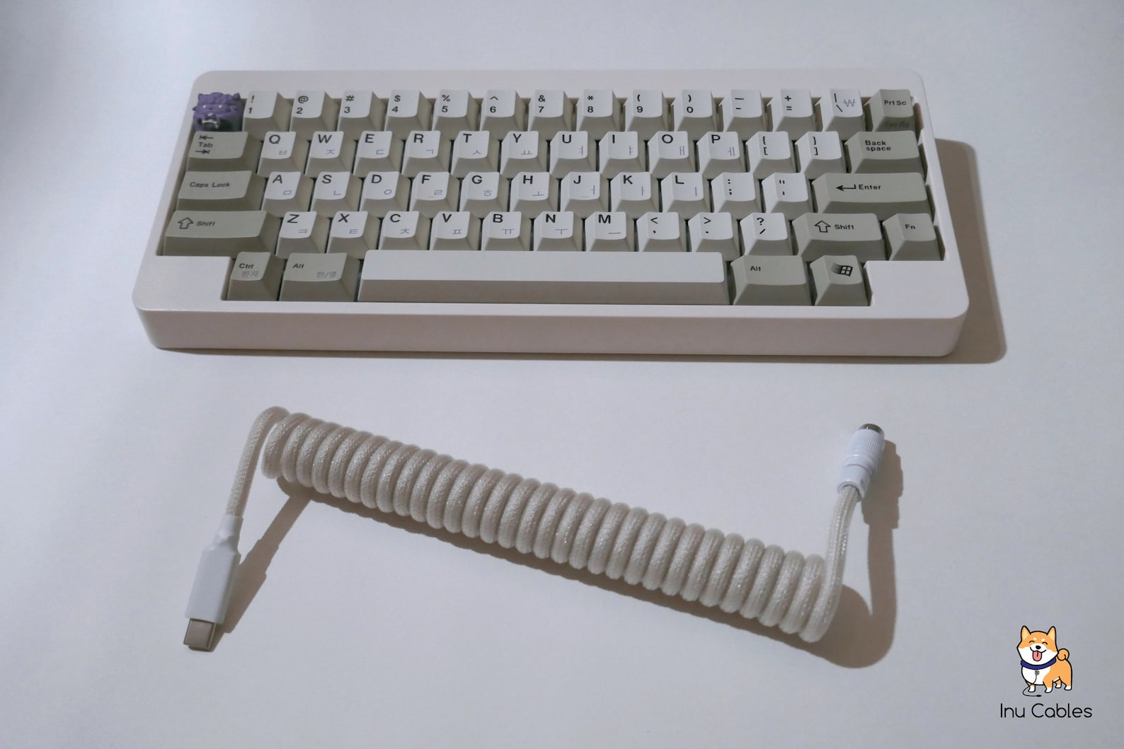 Custom Coiled Aviator USB-C Keyboard Cable With GX16 Aviator Connector ...