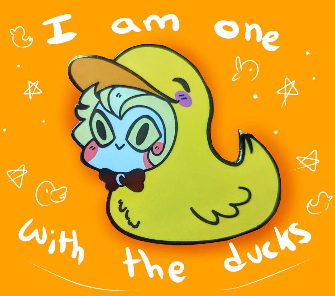 I Am One With the Ducks Fanmade Lucifer Hazbin Pin - Etsy