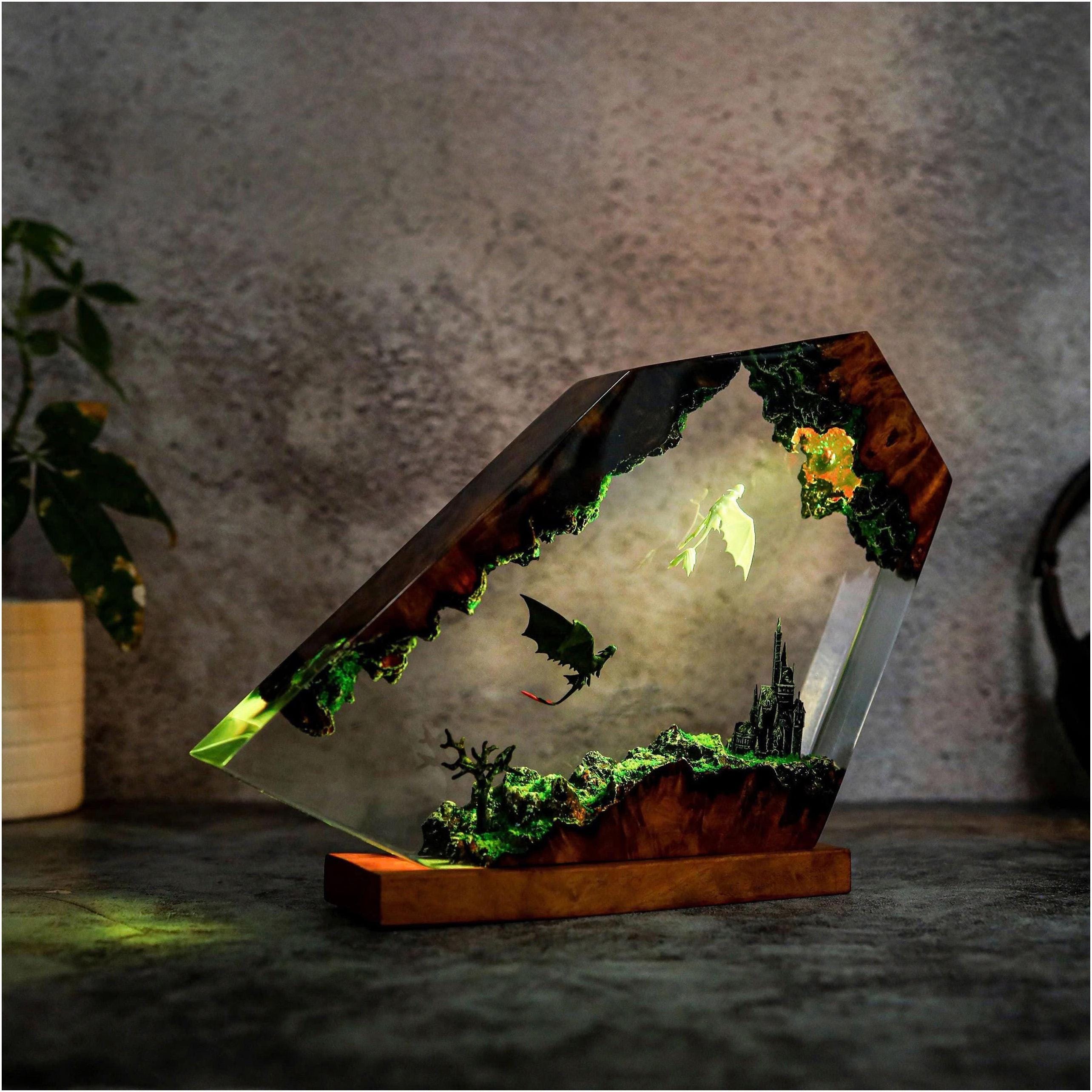 Diorama HTTYD Epoxy Lamp, Tooth.less and Light Fu.ruy Epoxy Lamp ...