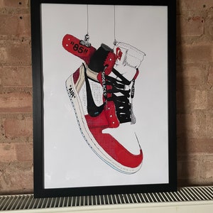 Off White Jordan Poster different Colours - Etsy