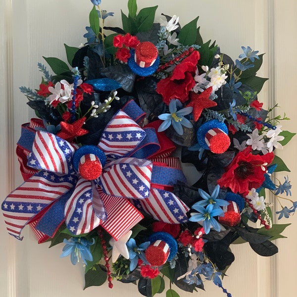 Veterans Day Wreath - Etsy