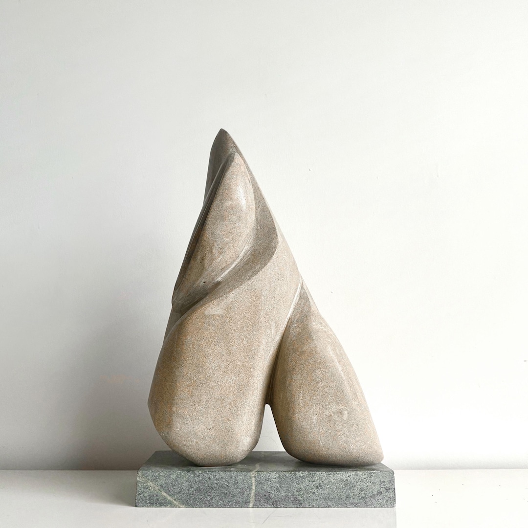 Vintage Abstract Soapstone Sculpture by David Breeden - Etsy