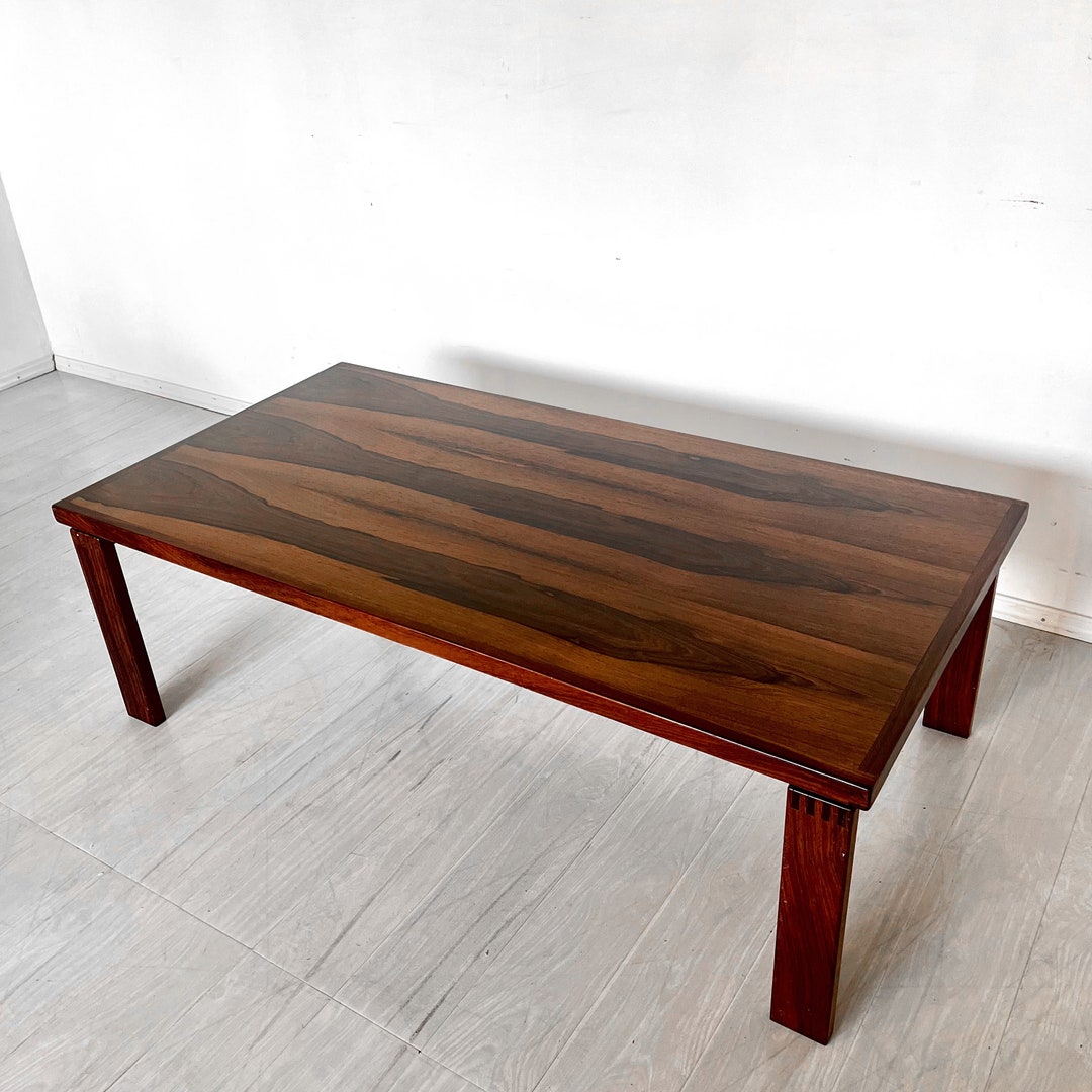 Mid Century Danish Modern Rosewood Coffee Table by Trioh Scandinavian ...