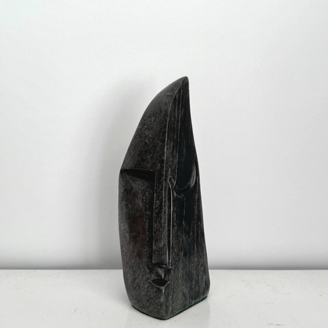MCM Springstone Sculpture by Venice Rangisse Mid Century Abstract Face ...