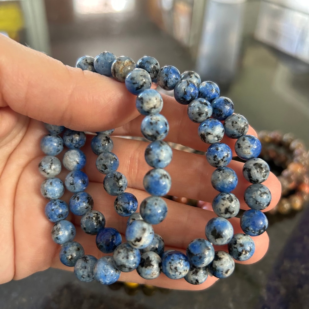 K2 Blue Azurites Stone Bracelets Minimalist Crystal Jewelry, Healing ...