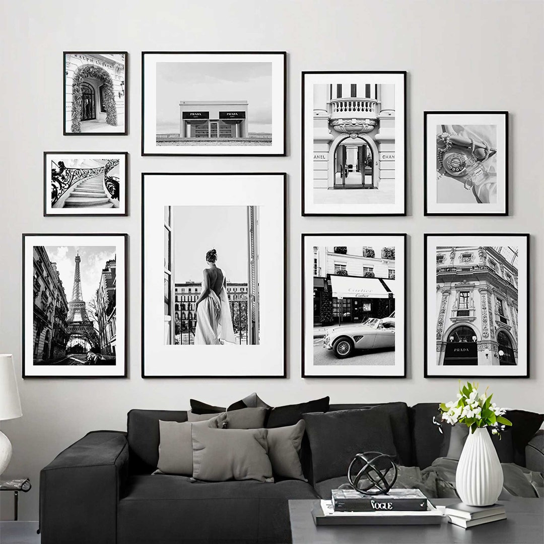 Iconic Cityscapes Poster Series - Black & White Fashion Photography Art ...