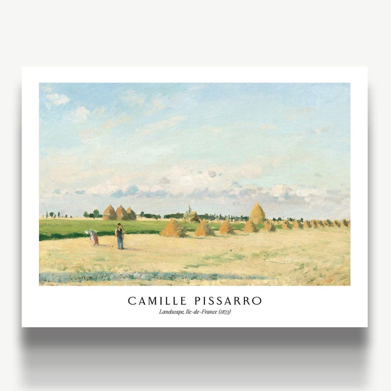 Camille Pissarro Landscape Île-de-france Art Print 1873 Impressionist ...