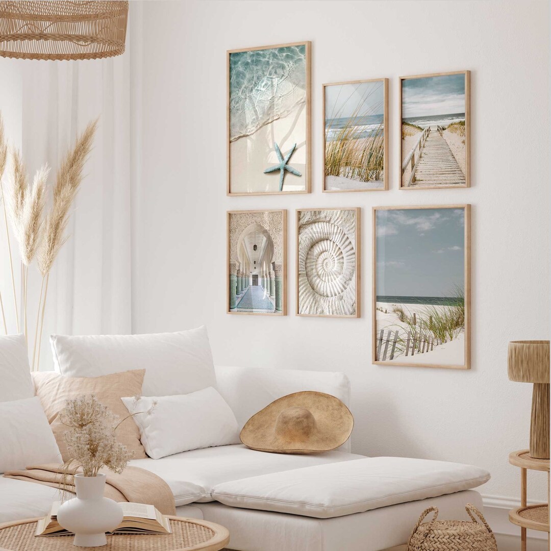 Summer on the Beach Sea Ocean Poster Wall Art Canvas Painting - Etsy