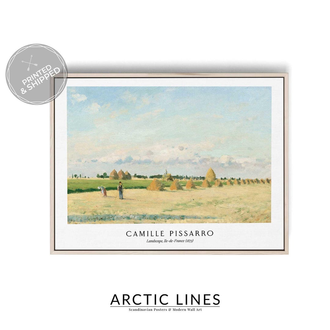 Camille Pissarro Landscape Île-de-france Art Print 1873 Impressionist ...