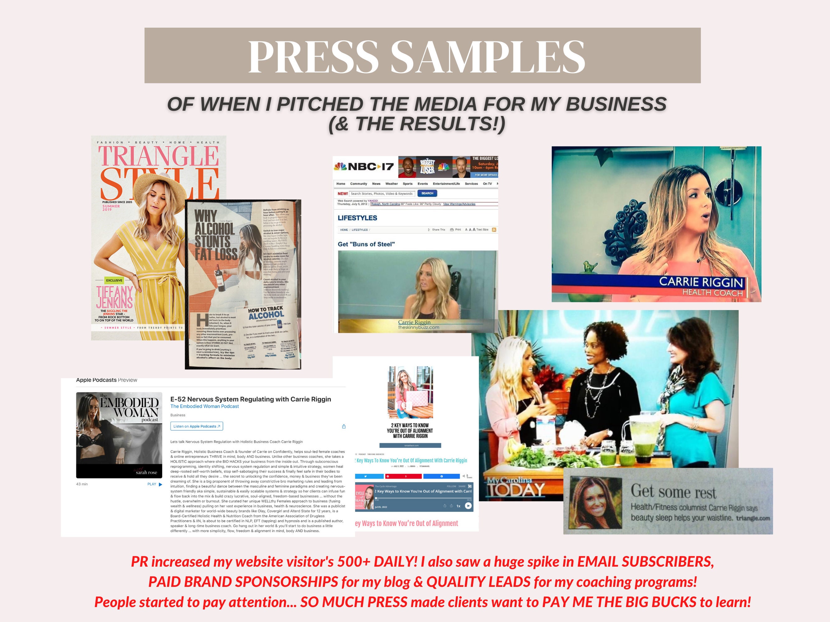 Grow Income With PR Media Kit Templates Media Kit - Etsy
