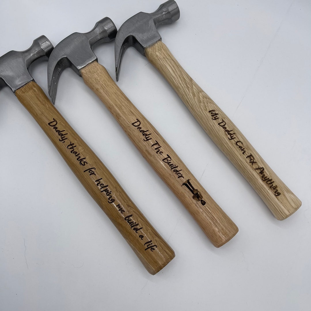 Laser Engraved Hammer, 16oz Claw Hammer, Personalized Hammer ...