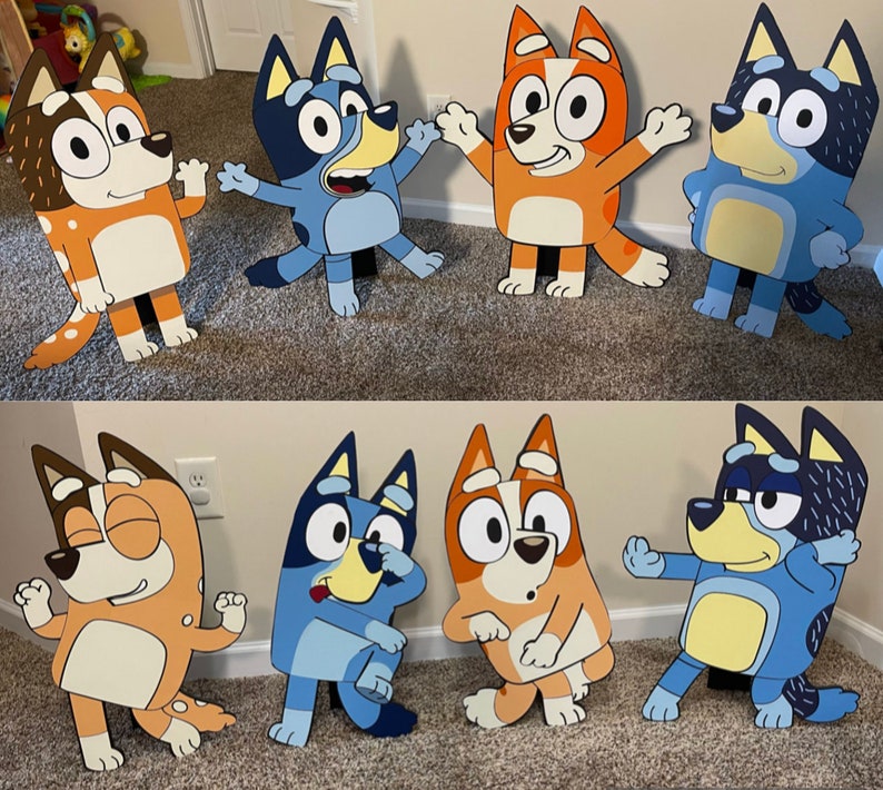 Custom Bluey Inspired Character Cutouts - Etsy Finland