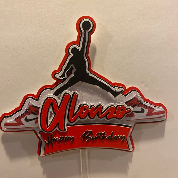 Jordan Cake Topper - Etsy