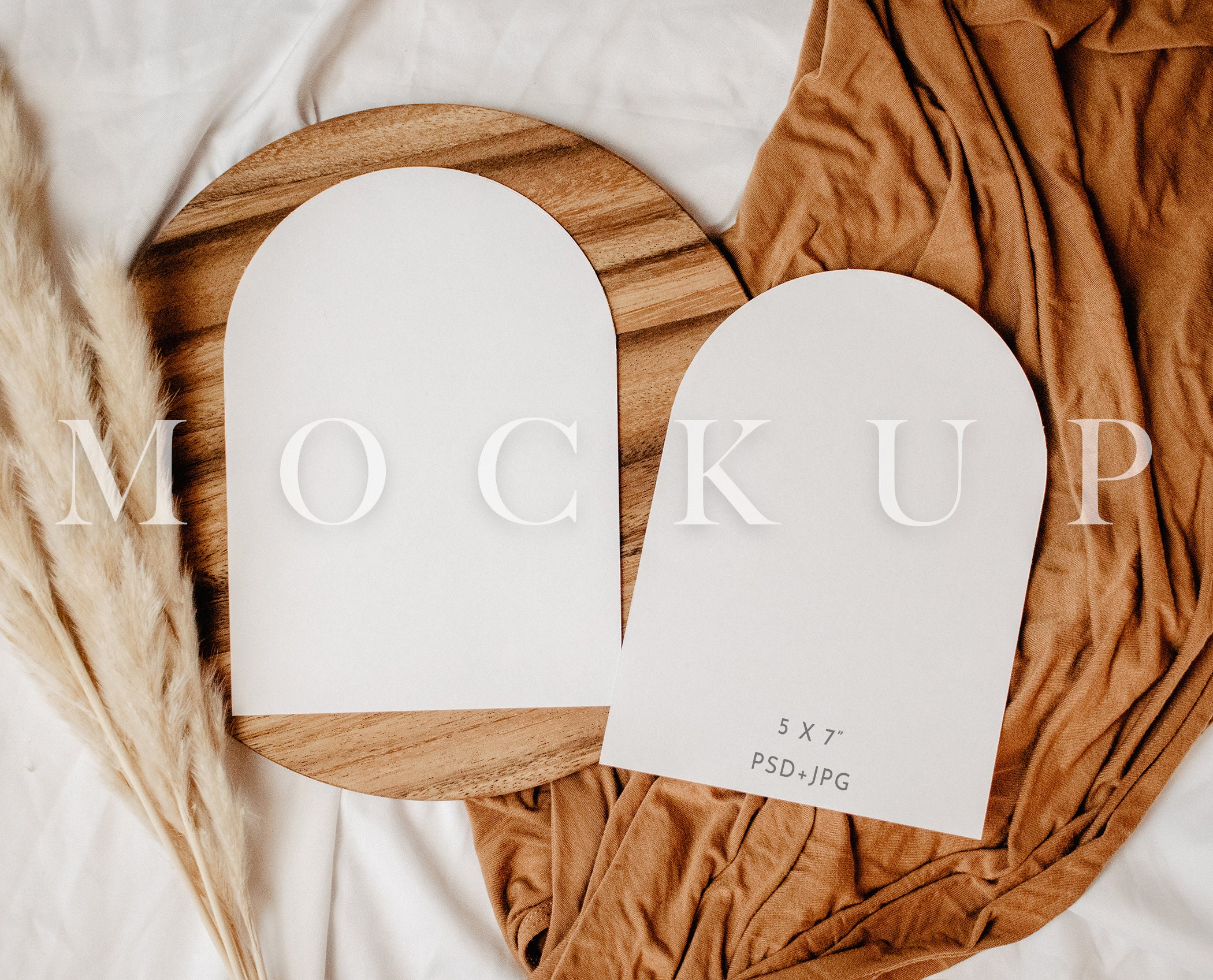 5x7 Arched Mock Up, Curved Wedding Invite Mock, Arch Mockup, Arch ...