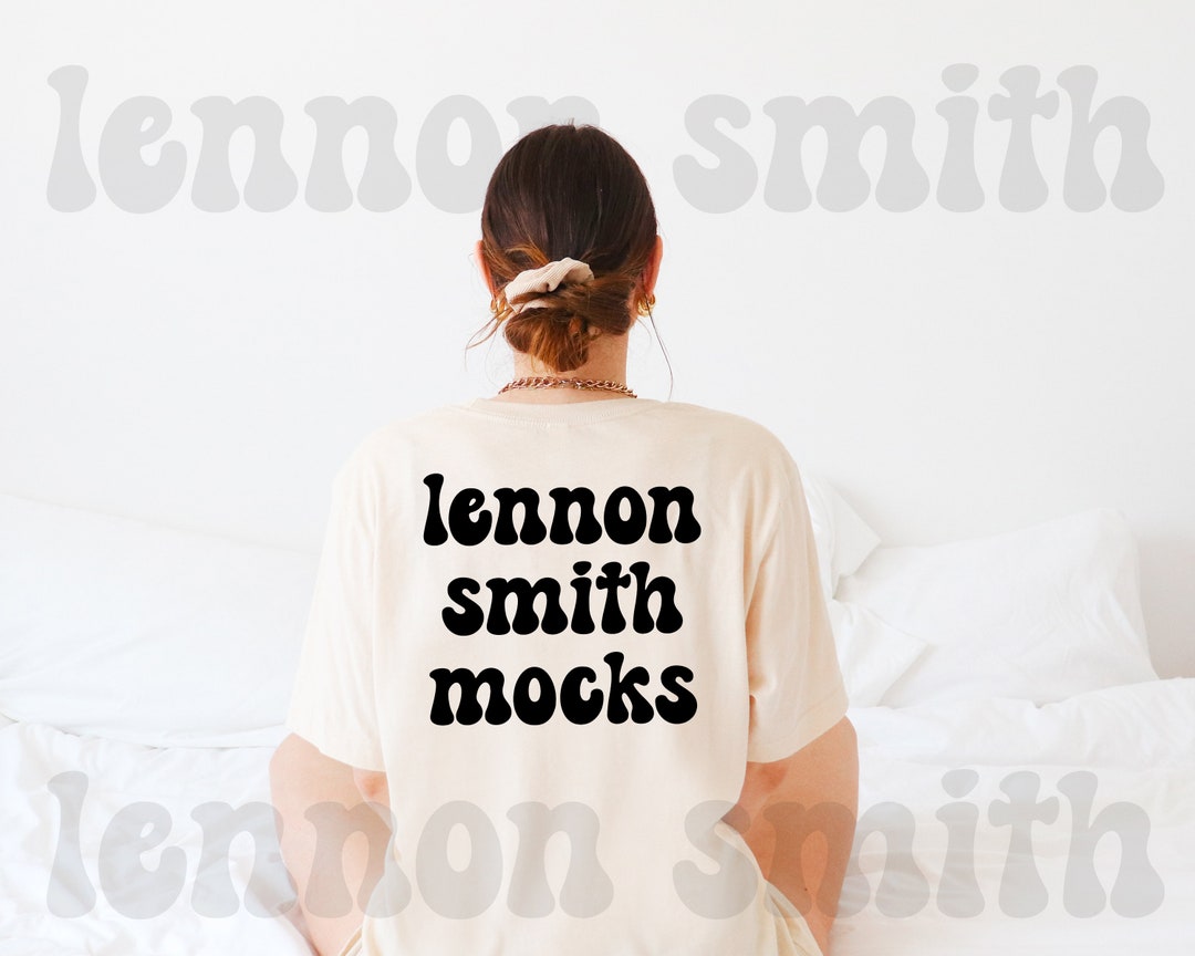Back of Shirt Mockup, Soft Cream Bella Canvas 3001 Tshirt Mockup, Bella ...