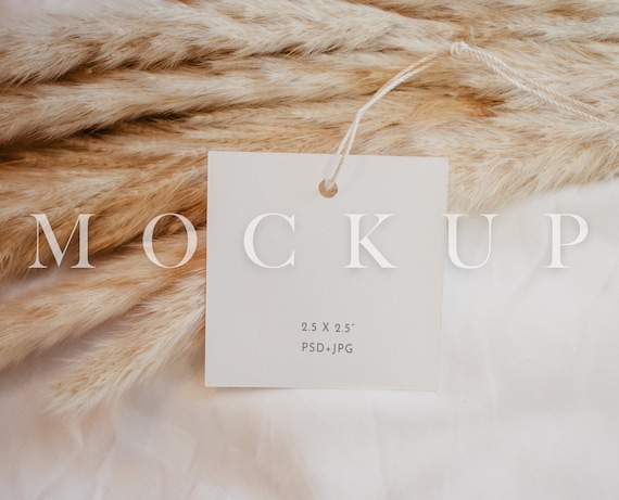 2.5 X 2.5 Tag Mockup Hang Tag Mock Clothing Tag Mock Square | Etsy
