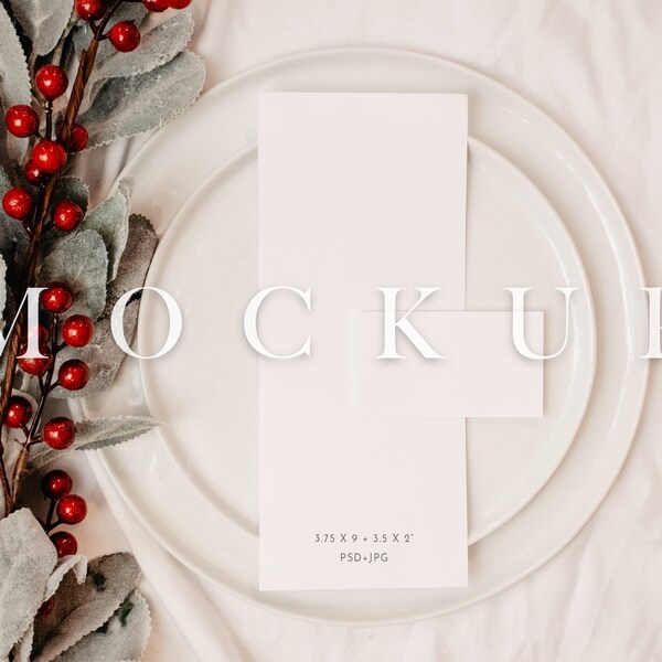 Christmas Place Card - Etsy