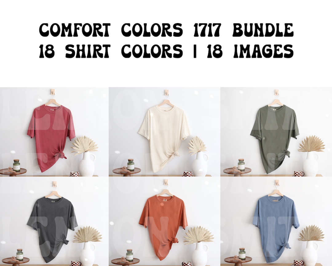 Comfort Colors Mockup Bundle, Comfort Colors C1717 Mock Bundle, Comfort ...