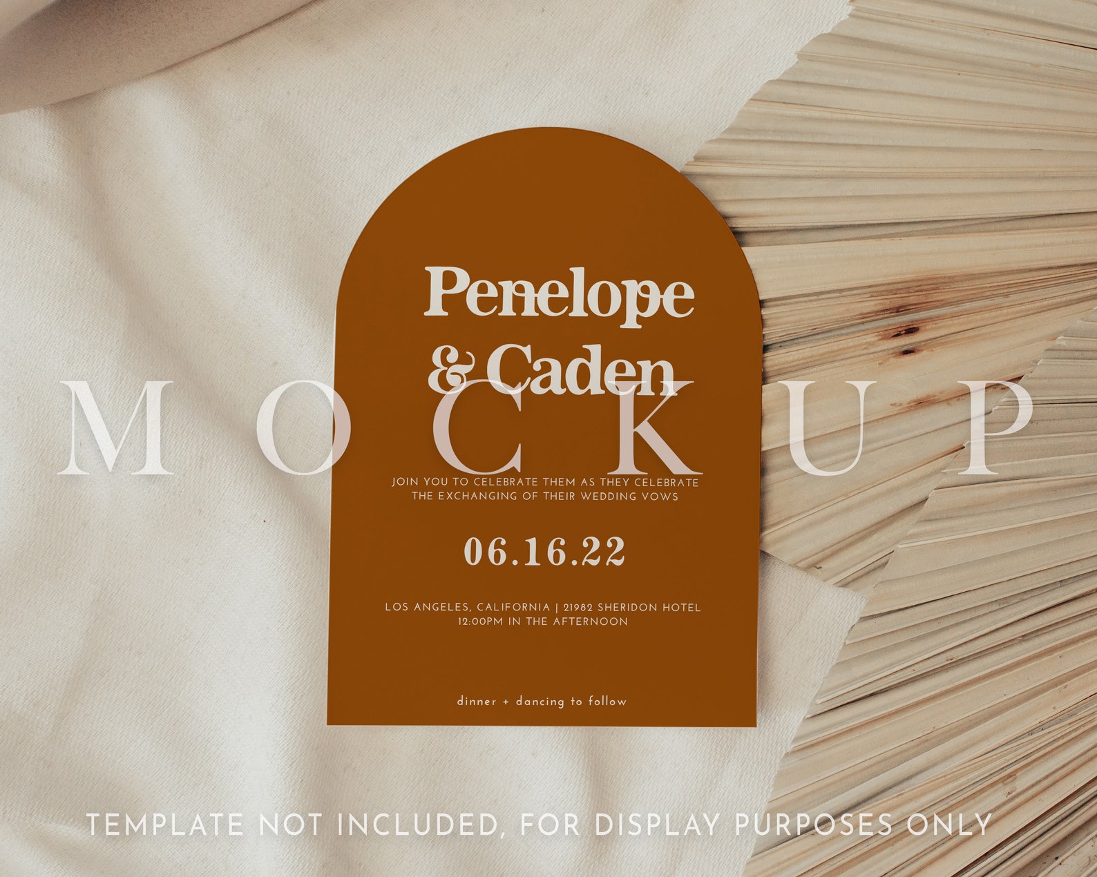 5x7 Arched Mock Up, Curved Wedding Invite Mock, Arch Mockup, Arch ...