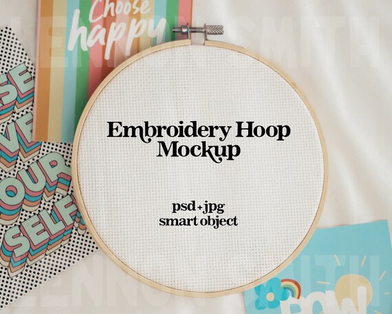 Embroidery Hoop Mockup Cross Stitch Mock Sewing Mockup - Etsy UK