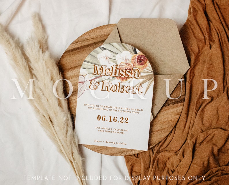 5x7 Arched Mock Up, Curved Wedding Invite Mock, Arch Mockup, Arch ...