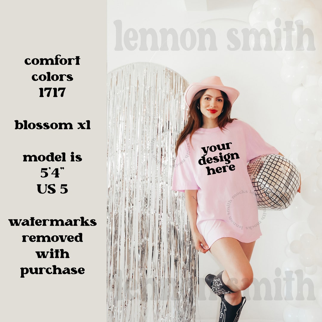 Blossom Comfort Colors C1717 Mockup, Disco Blossom Mockup, Bachelorette ...