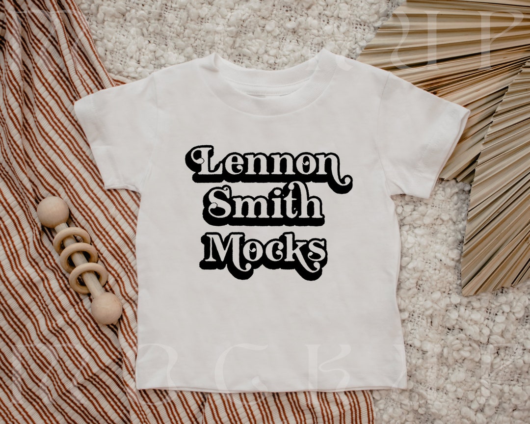 White Rabbit Skins Shirt Mockup, Rabbit Skins Tee Mock, White Toddler ...