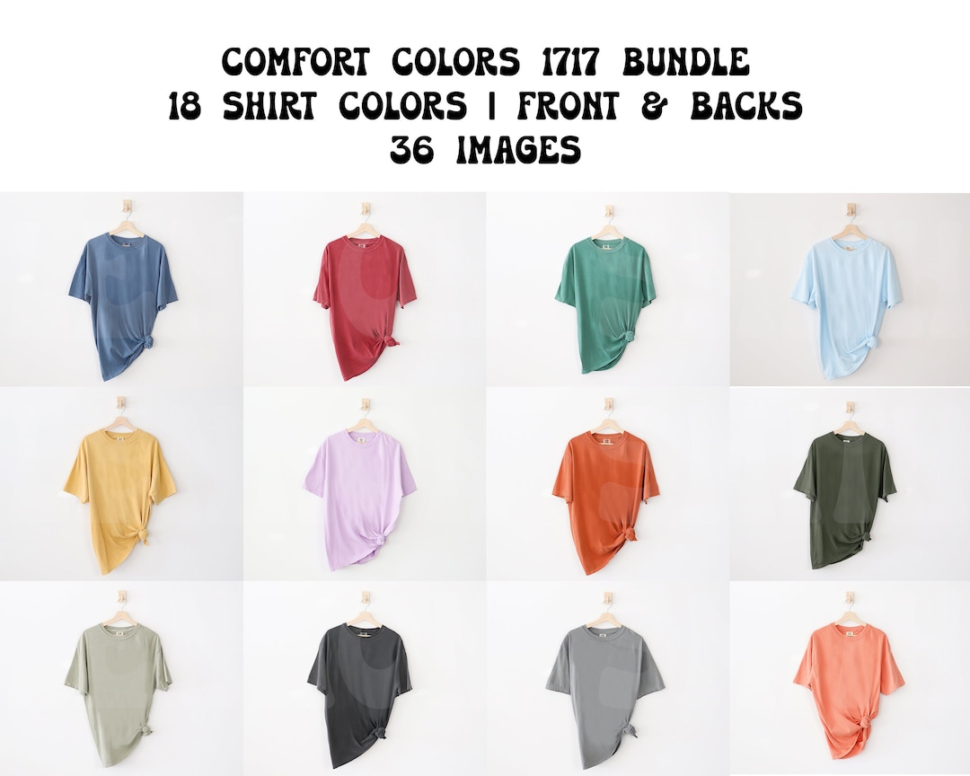 Comfort Colors Mockup Bundle, Comfort Colors C1717 Mock Bundle, Comfort ...