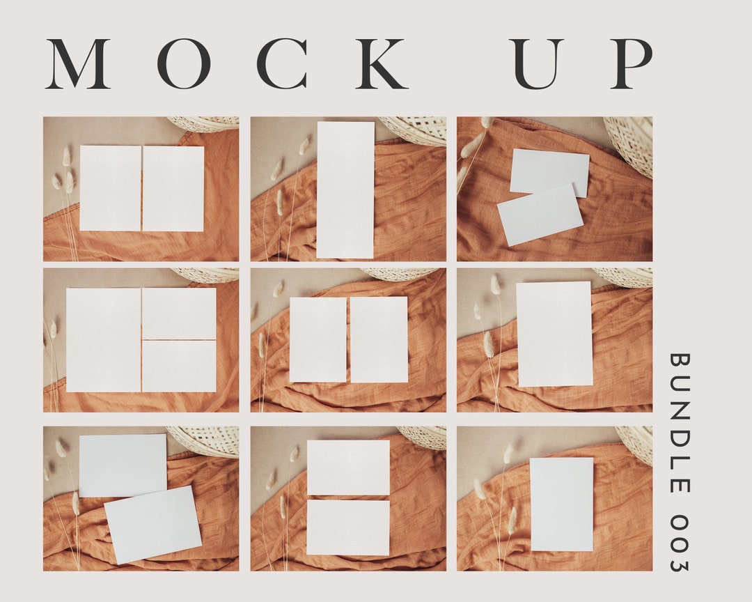 Stationary Mock up Bundle, Wedding Mockup Bundle, Small Business Mockup ...