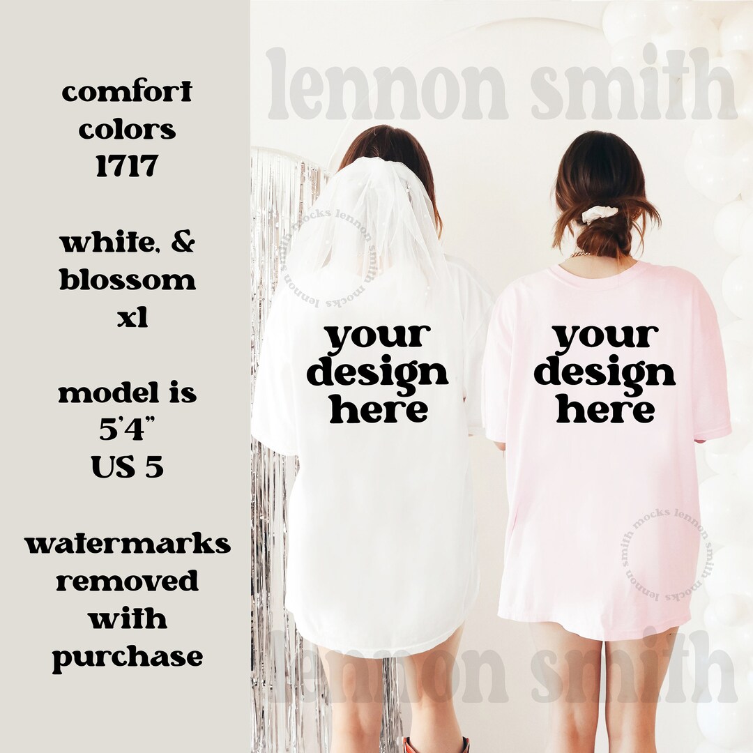 Back Mockup, Back Comfort Colors Mockup, White Comfort Colors Mockup ...