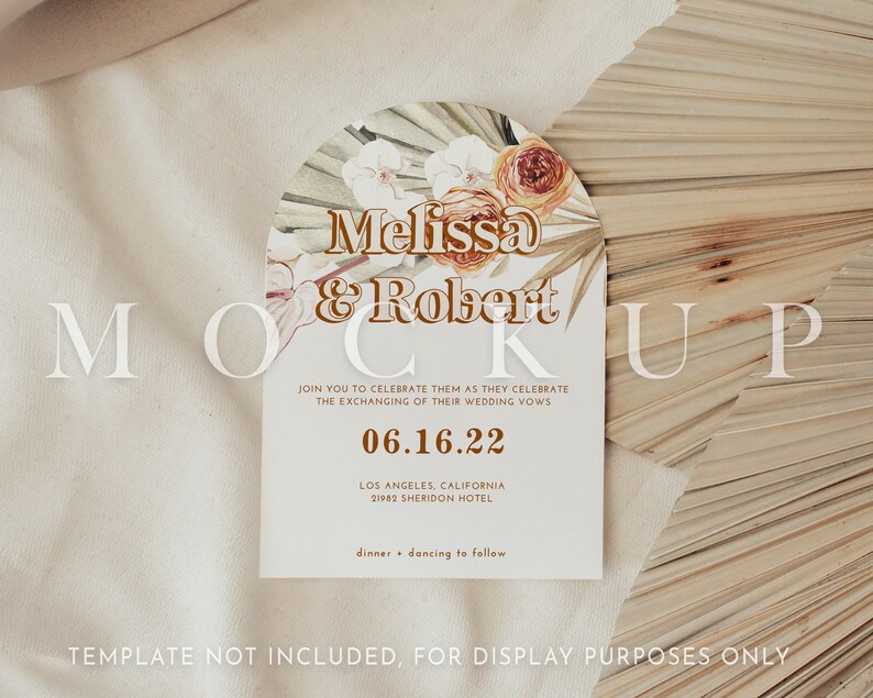 5x7 Arched Mock Up, Curved Wedding Invite Mock, Arch Mockup, Arch ...
