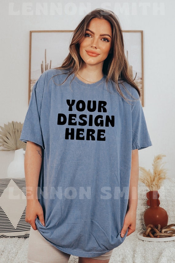 Blue Jean Comfort Colors C1717 Mockup Blue Jean Mockup - Etsy