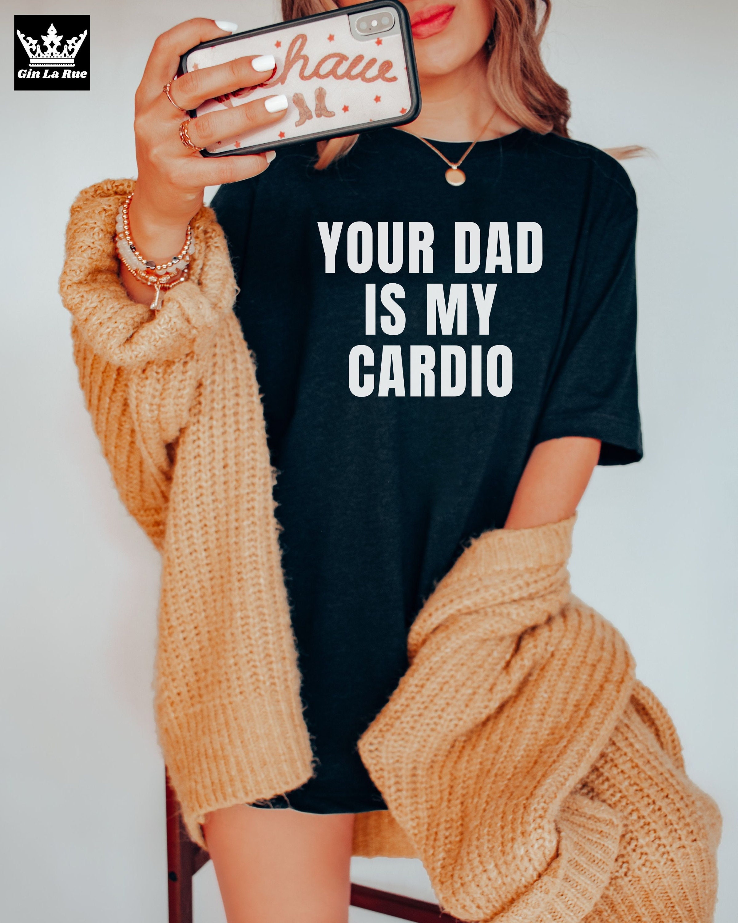Your Dad is My Cardio T-shirt, Gym Partner Tee, Workout Tee, Funny Tee ...