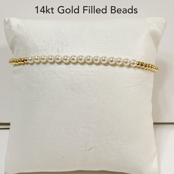 Pearl Stack Bracelet - Etsy