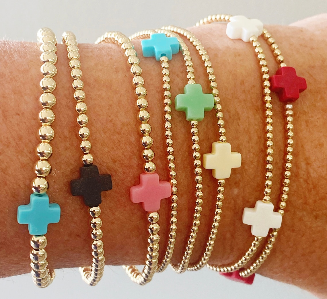 Handmade Stack Bracelets Gold Bracelets 23 and 4 Mm - Etsy