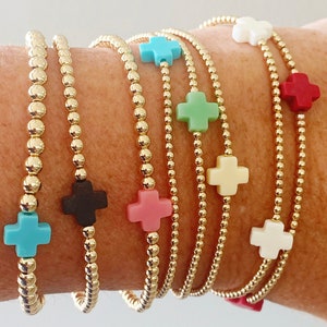 Handmade Stack Bracelets Gold Bracelets 2,3 and 4 Mm Goldfilled Beads ...