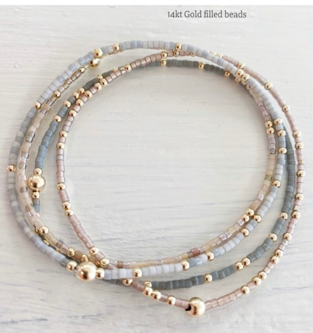 Very Popular , Dainty Stylish Bead Bracelet Set - Etsy