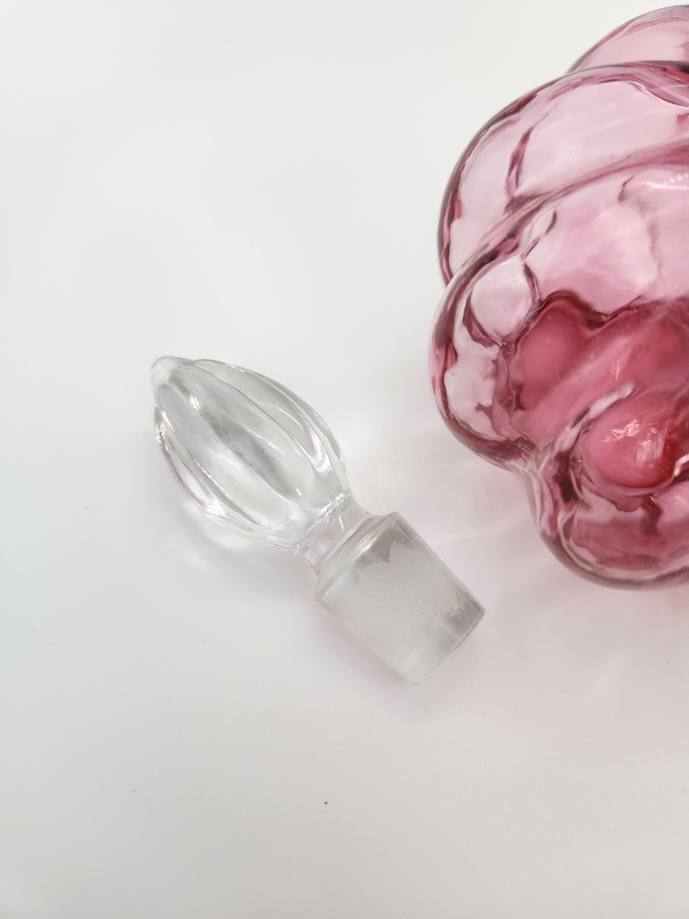 Vintage 1940's Fenton Glass Ruby Overlay Cologne Bottle - Etsy