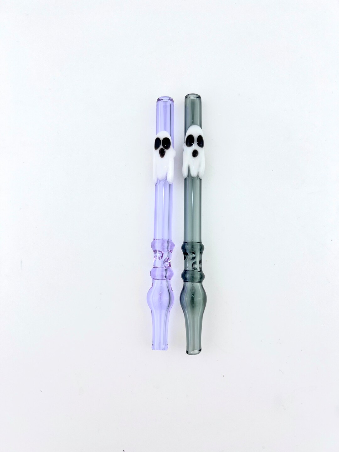 Ghost on Colored Honey Straw - Glass Honey Straws | Ghost Straws ...